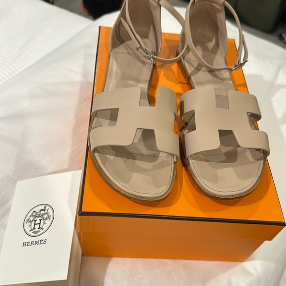 Hermes | Shoes | Hermes Santorini Sandals | Poshmark